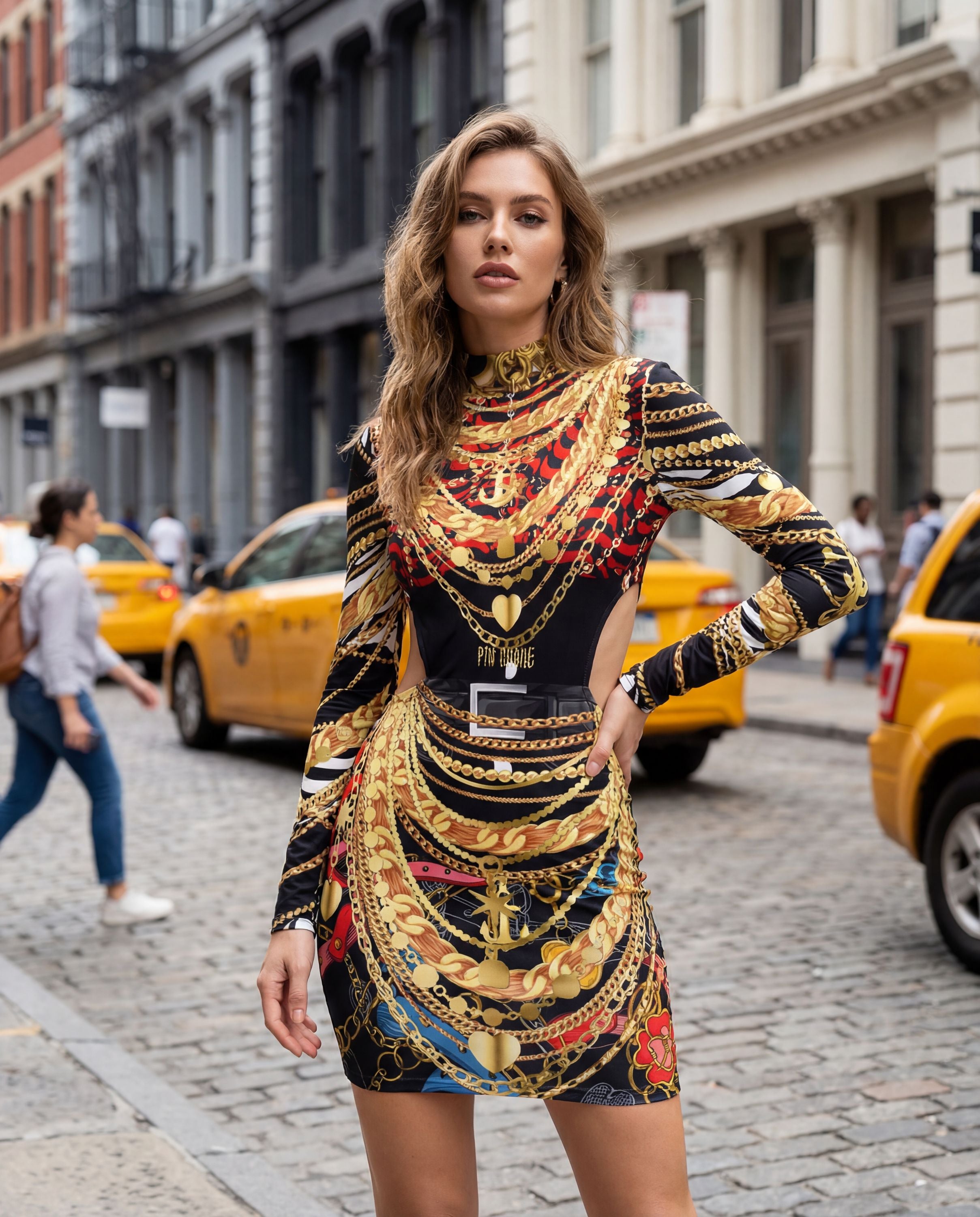 PIA BOLTE® FASHION | Kleid NY SummerLove – Cut-Out & Tiger Design – PIA ...